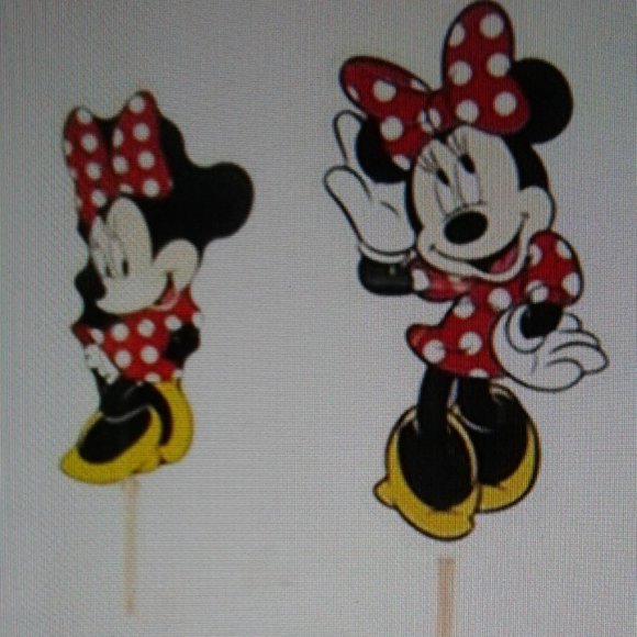 Party Supplies | 18 Pcs Minnie Mouse Red Polka Dot Dress Toppers | Poshmark